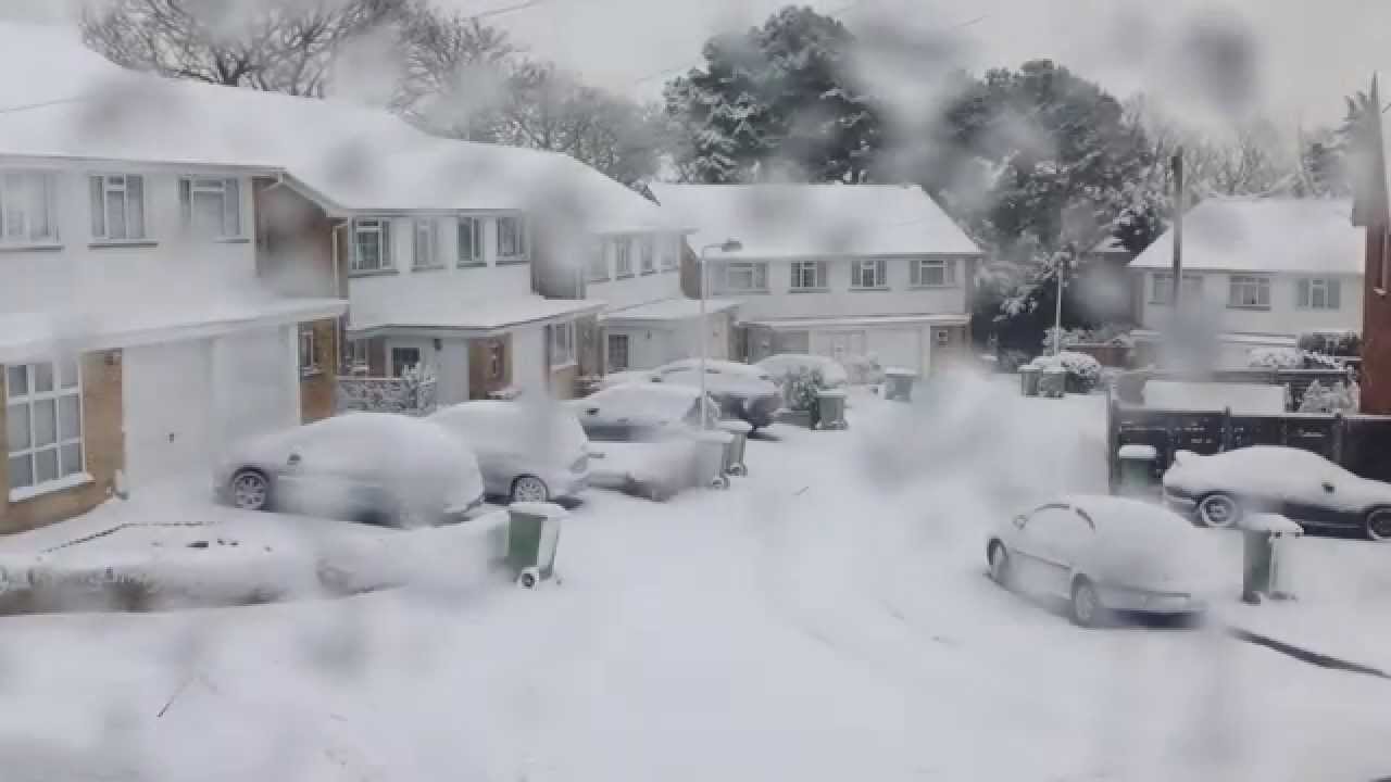 Time Lapse Snowfall in Fareham 18/01/2013 - YouTube