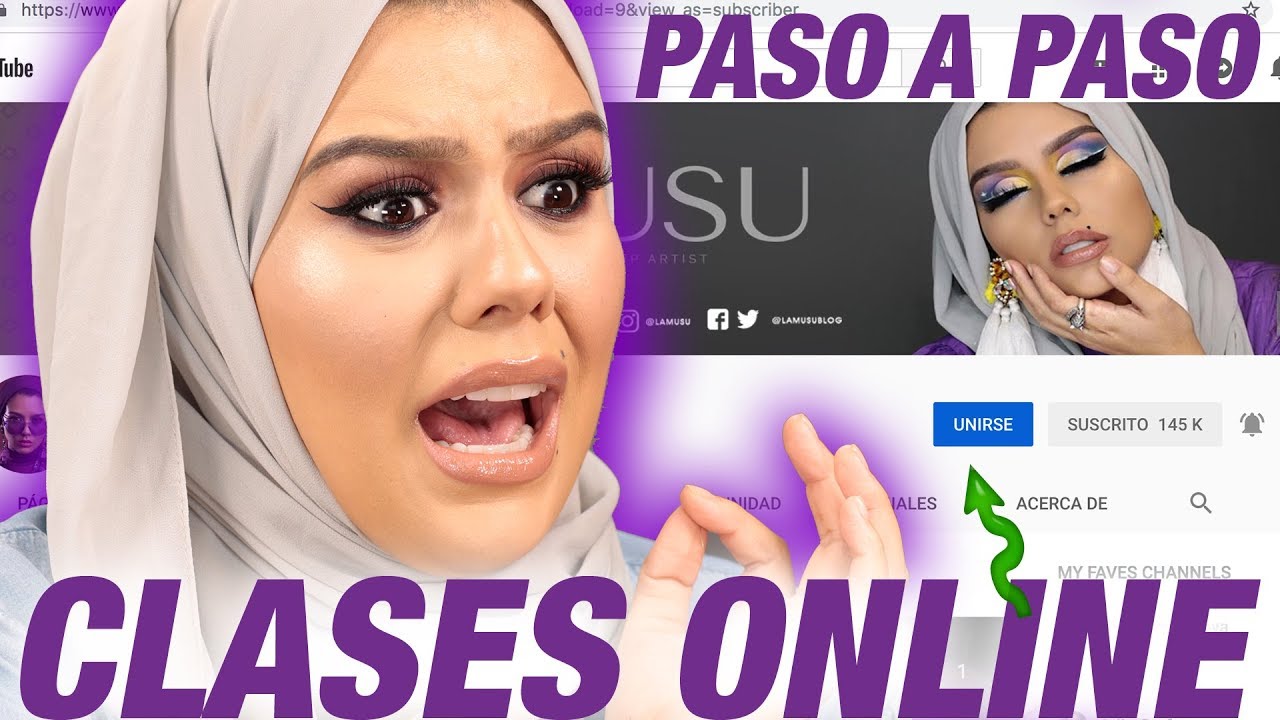COMO INSCRIBIRTE EN MIS CLASES ONLINE DE MAQUILLAJE - LA MUSU - YouTube