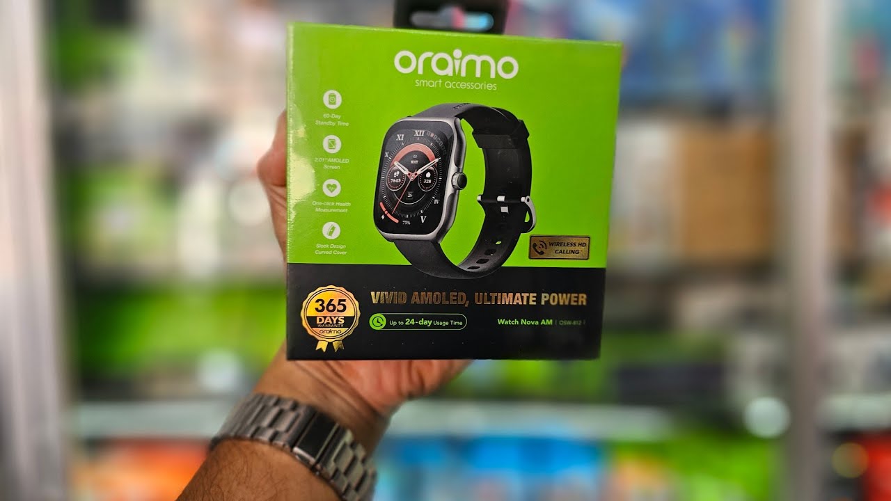 Oraimo new Smart watch ★ NoVa AM- AMOLED Display - YouTube
