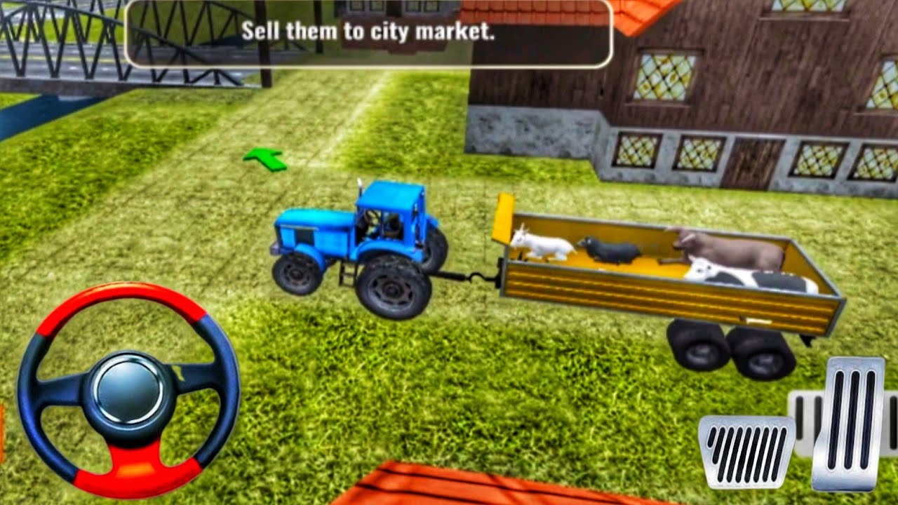 Indian Tractor Driver Challenge - Animal Transport Duty - YouTube
