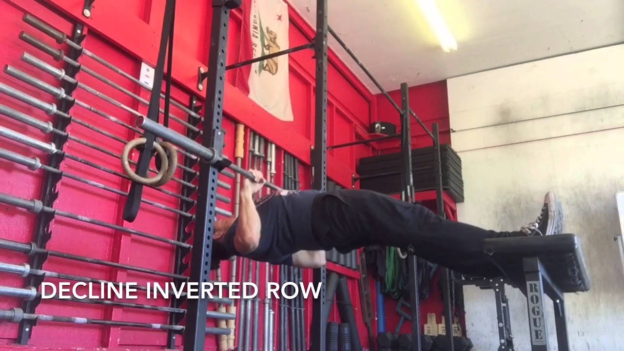 Decline Inverted Row - YouTube