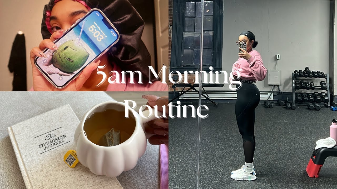 5AM MORNING ROUTINE | HOW I STAY MOTIVATED, DISCIPLINED, 6AM WORKOUTS ...