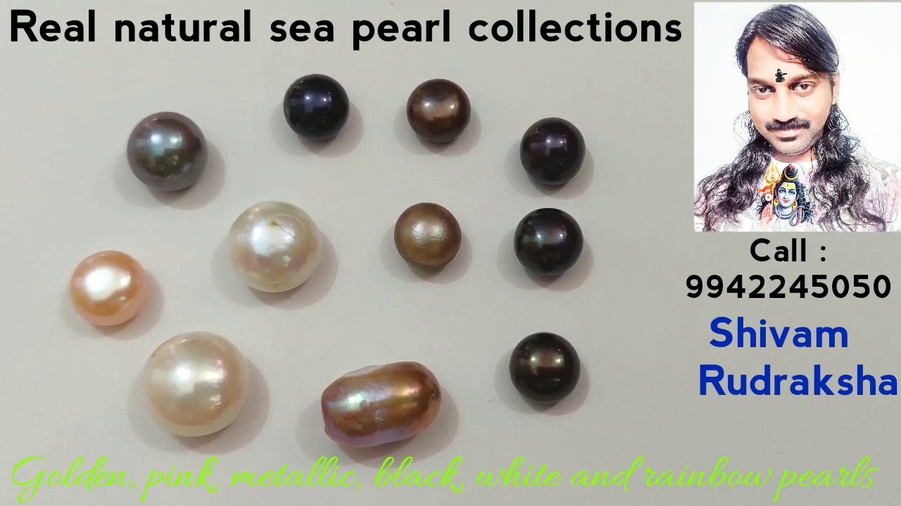 Real natural sea pearl collections. - YouTube