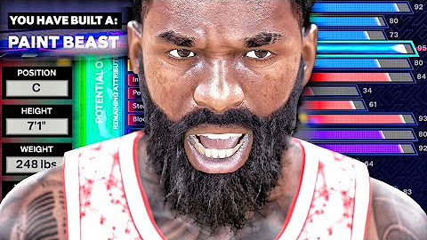 NBA 2K25 Paint Beast Center Gameplay | QJB - YouTube