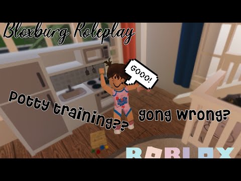 Potty training Ella! *GONE WRONG?* I Roblox Bloxburg Roleplay!