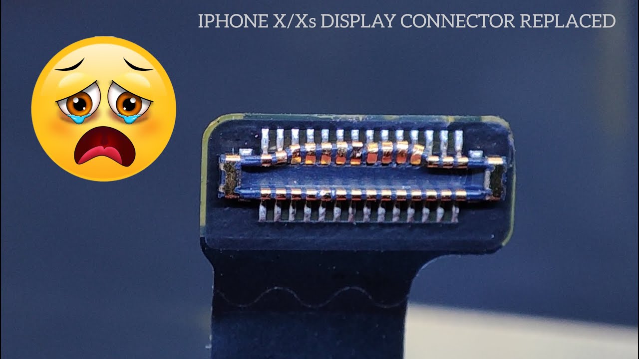 Iphone Xs display connector - YouTube