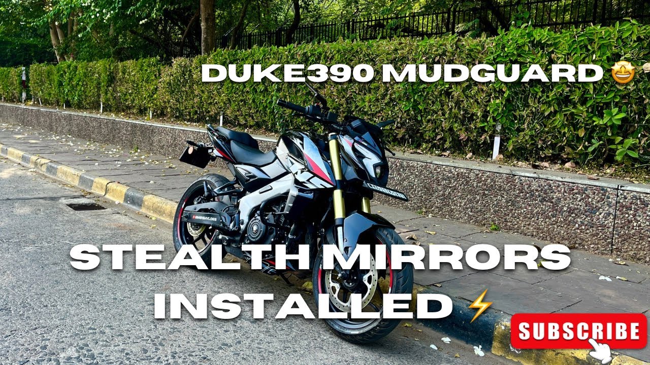 Stealth Mirrors Installed on Pulsar NS400z🚀 Raw vlog ⚠️ Duke390 ...