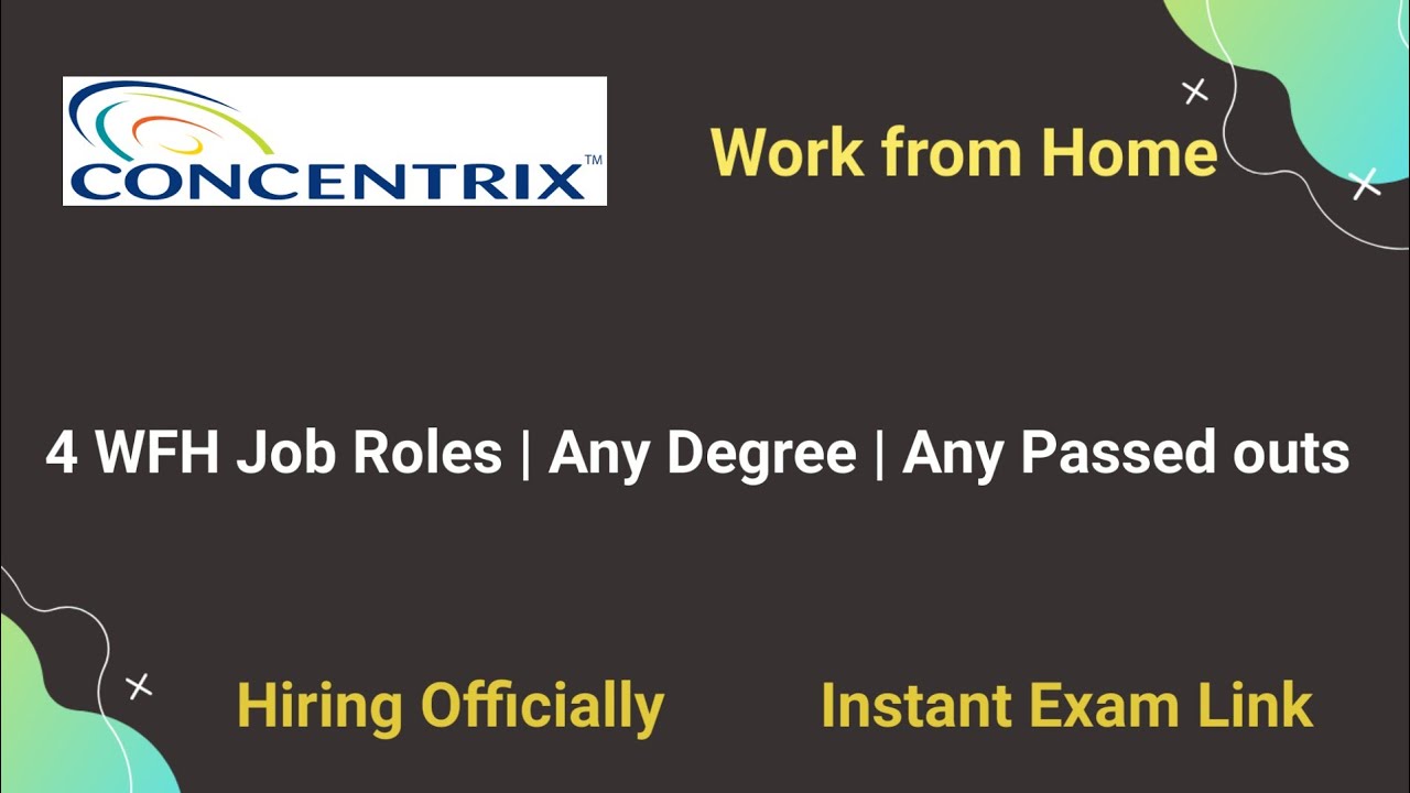 Concentrix Work from Home Job | Concentrix WFH Job | 4 WFH Job Roles ...