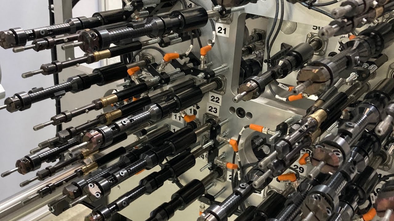 57 Spindle Automatic Thread Gaging Station - YouTube