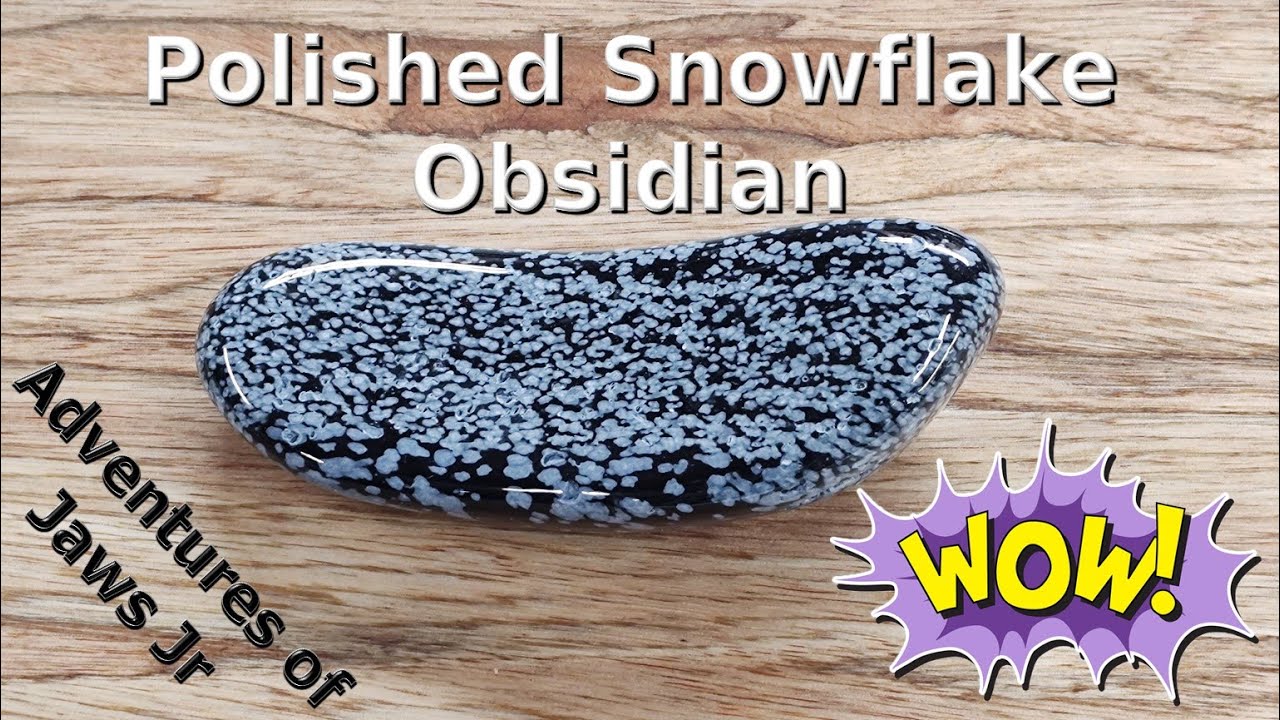 Polished Snowflake Obsidian #thefinders - YouTube
