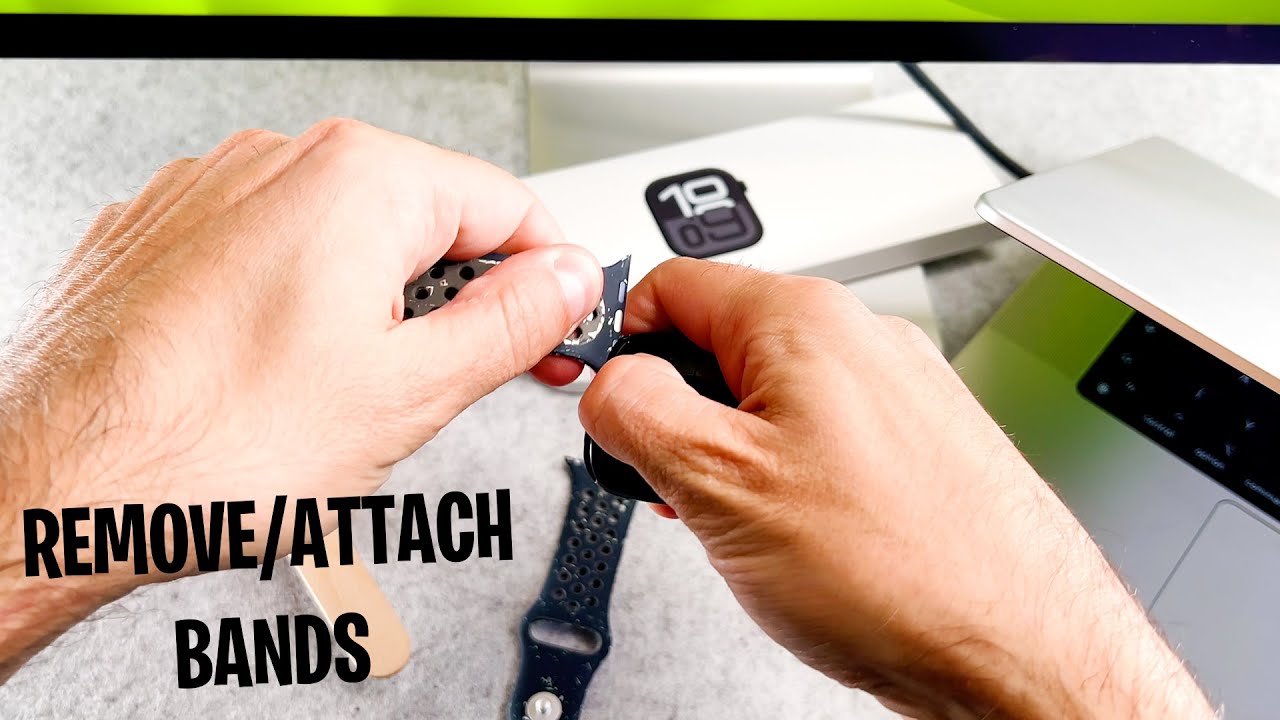 How To Attach/Remove Bands On Apple Watch Series 10 - YouTube