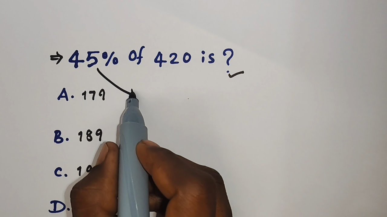 A Wonderful Percentage Math Simplification Problem - YouTube