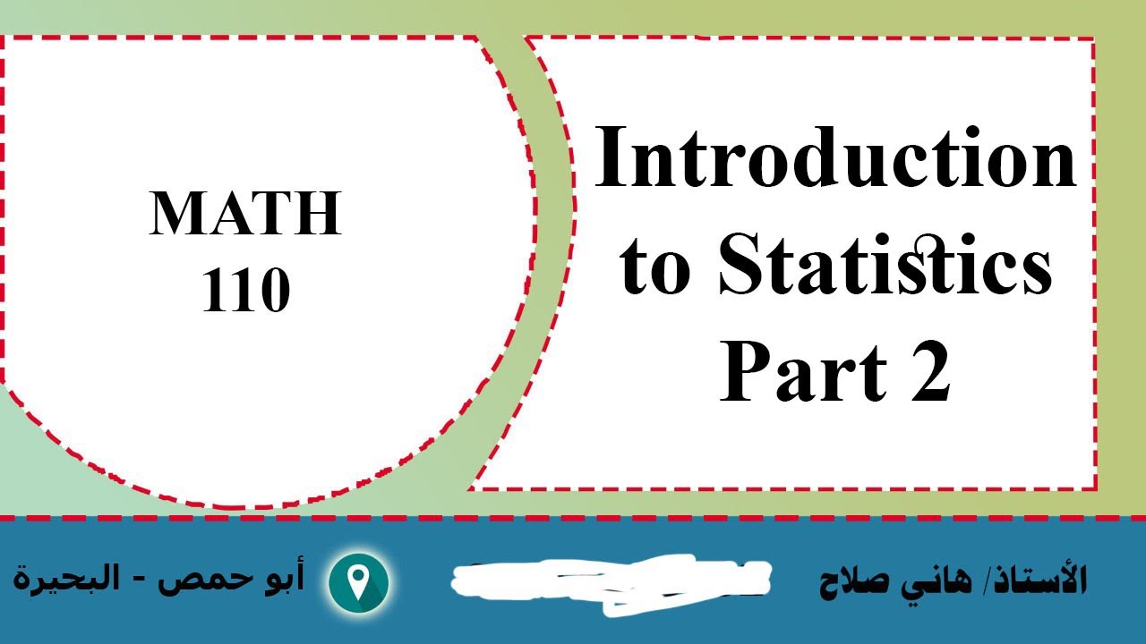 MAT 110 Mathematics for Health Sciences-Introduction to Statistics Part ...