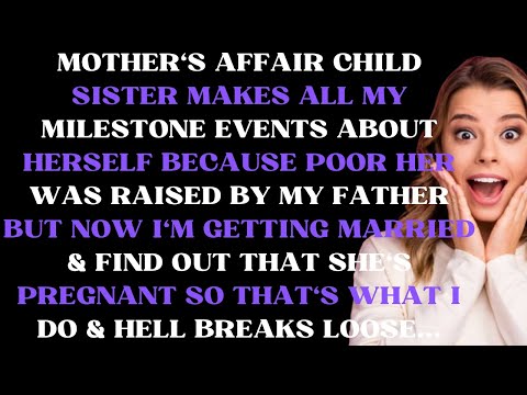 Mother's affair child sister makes all my milestone events about herself because poor her was