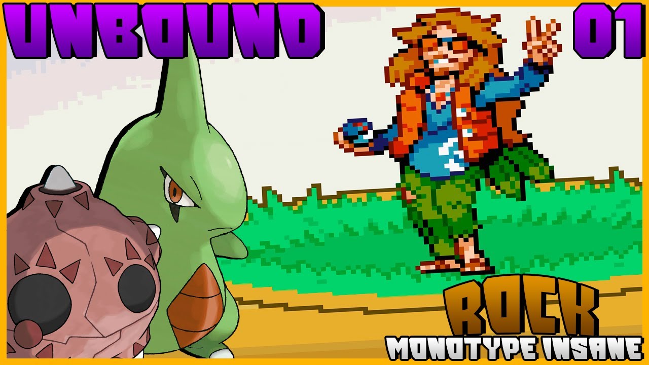 Unbound Insano só Tipo Pedra! - Pokémon Unbound Insane Monotype Rock ...