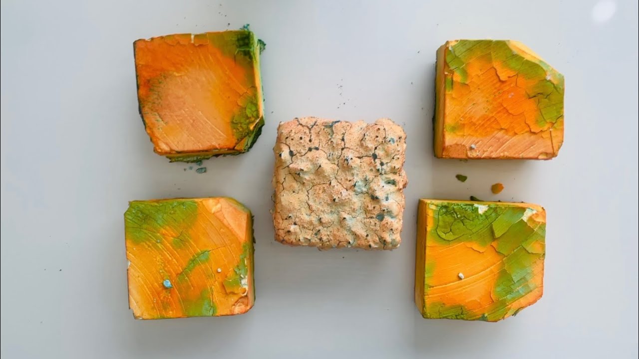 Citric Acid Dyed Cramer Gym Chalk Blocks and A Pasted BSN Block - YouTube