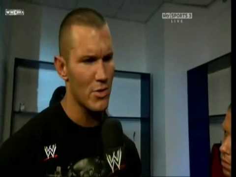 Randy orton Interview WWE RAW 4/12/10 - YouTube
