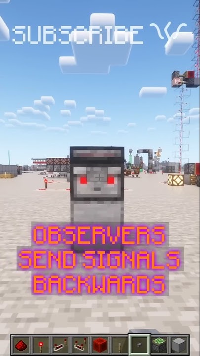 How OBSERVERS send their SIGNALS out BACKWARDS! | Redstone with PsiVolt #minecraft #redstone ...
