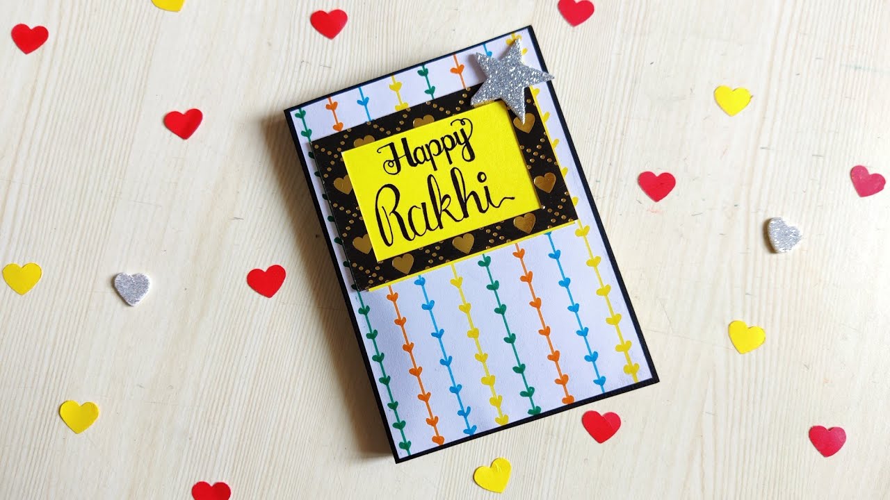 Easy Handmade Rakhi Card for Brother | DIY Rakhi Card Idea | How to ...