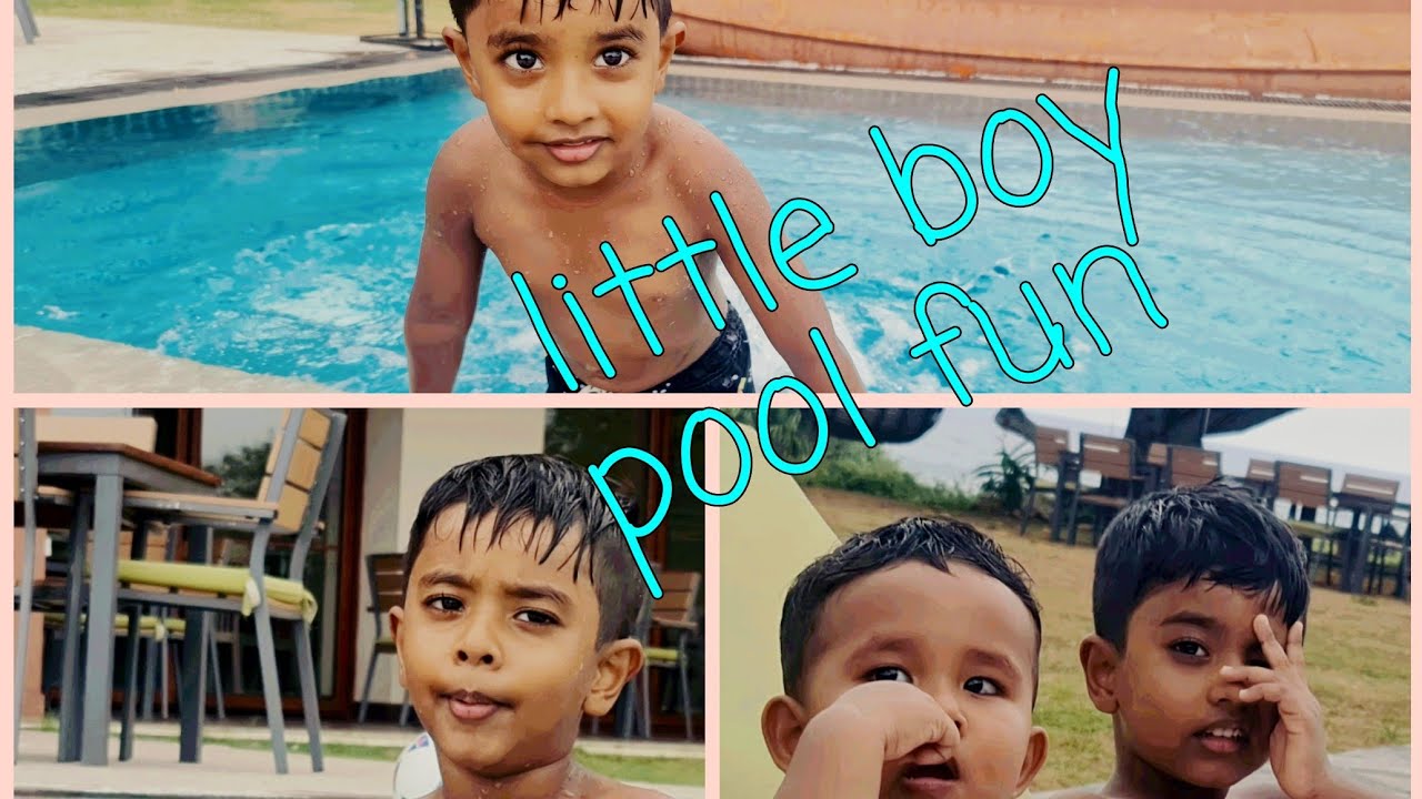 little boy pool fun / baby going to swim pool - YouTube