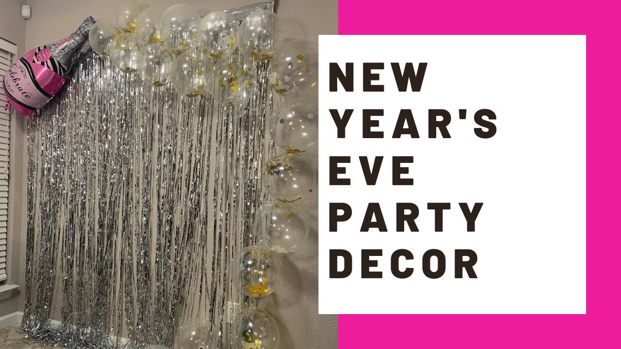 DIY New Year's Eve Backdrop | NYE Party Decor - YouTube