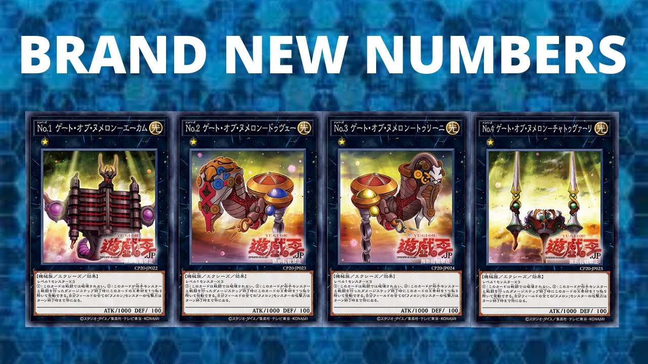 BRAND NEW NUMBERS - Yu-Gi-Oh! OCG and TCG - YouTube