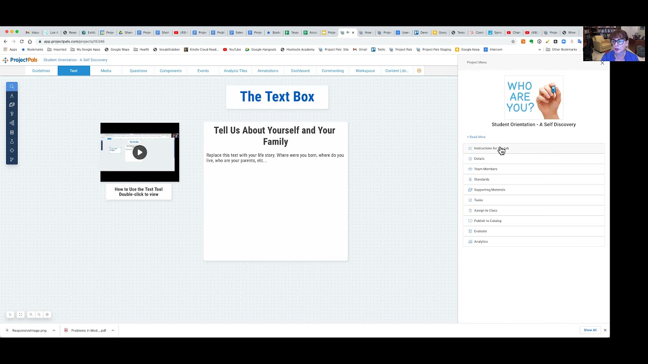 How to Use The Instructions Box - YouTube