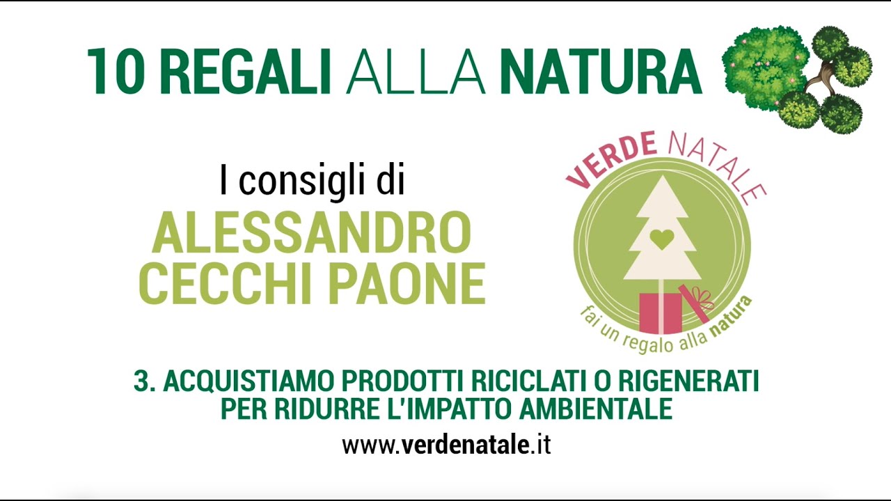 3. Acquistiamo prodotti riciclati o rigenerati per ridurre l’impatto ...
