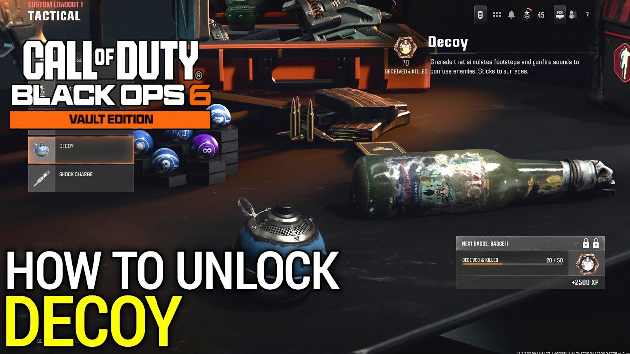 How to Unlock Decoy BO6 Decoy Tactical Unlock BO6 | BO6 How to Unlock ...