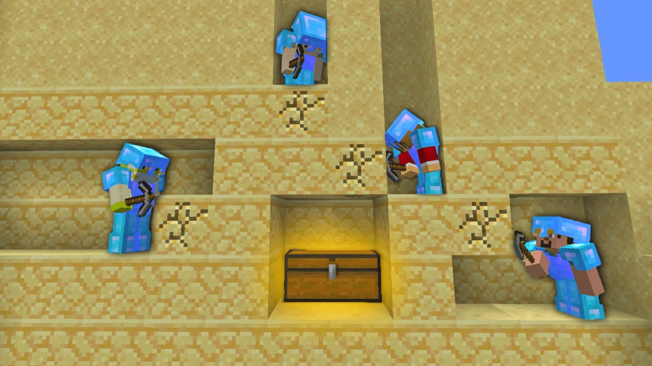 Minecraft TREASURE HUNT.. - YouTube