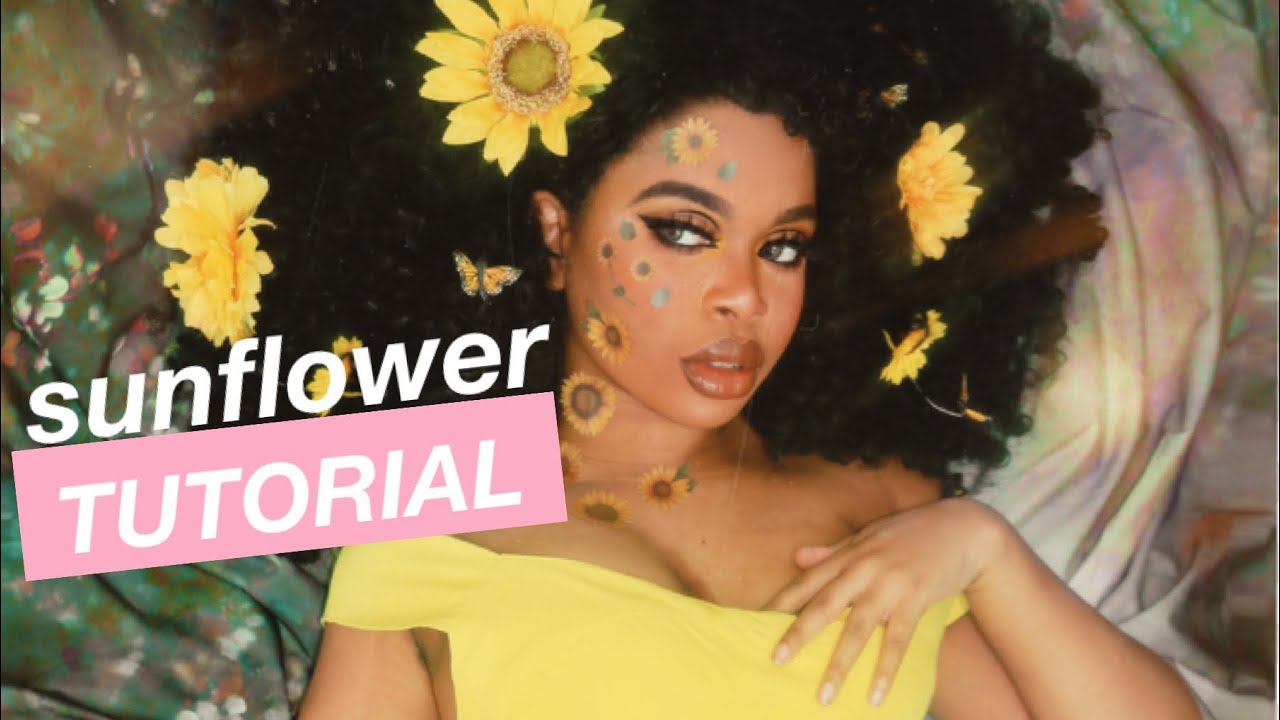 SUNFLOWER MAKEUP TUTORIAL 🌻 - YouTube