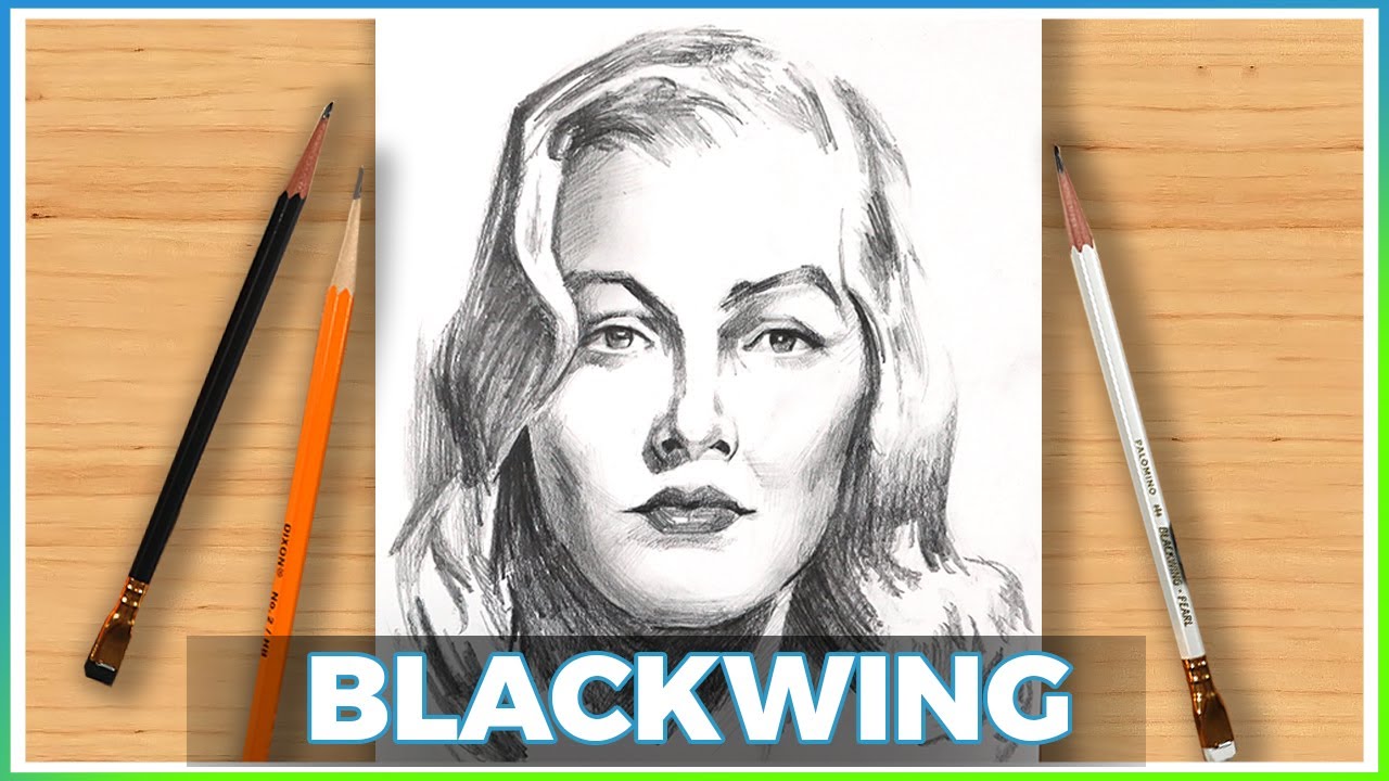 BLACKWING PENCIL PORTRAIT DRAWING Reviewed - (Face sketching tips ...