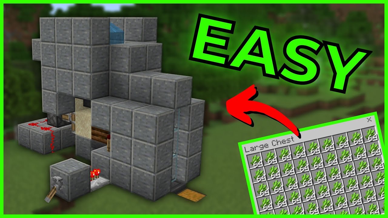 INSANE 1.19 ZERO TICK SUGARCANE FARM in MINECRAFT BEDROCK Edition ...