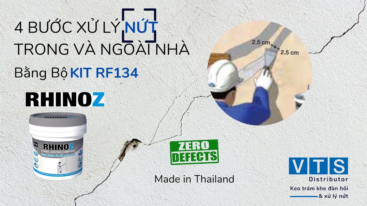 RF134 : Xử lý nứt trong và ngoài nhà bằng bộ kit RF134 - YouTube