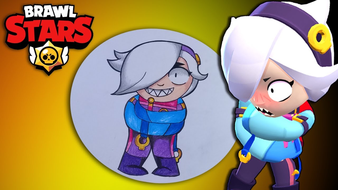 COMO DESENHAR a COLETTE CHIBI do #BRAWLSTARS passo a passo - YouTube