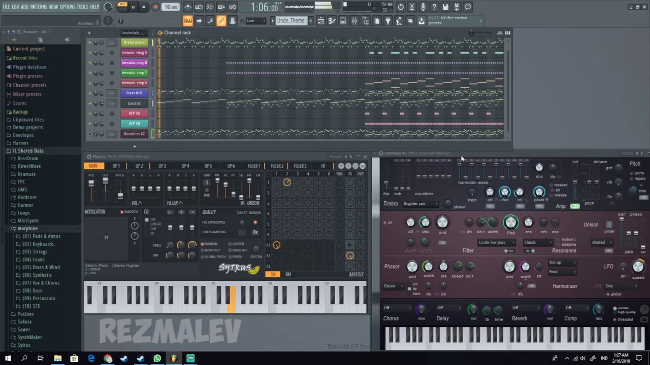 Undertale - His theme cover FL Studio - YouTube