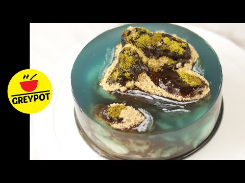 Ocean Jelly Cake Natural Blue Color Cake | Island Jelly Cake | No Artificial Color Jelly Cake