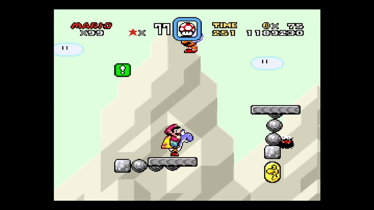 Super Mario World ☆96 - Chocolate Island 3 (Exit 2) - YouTube