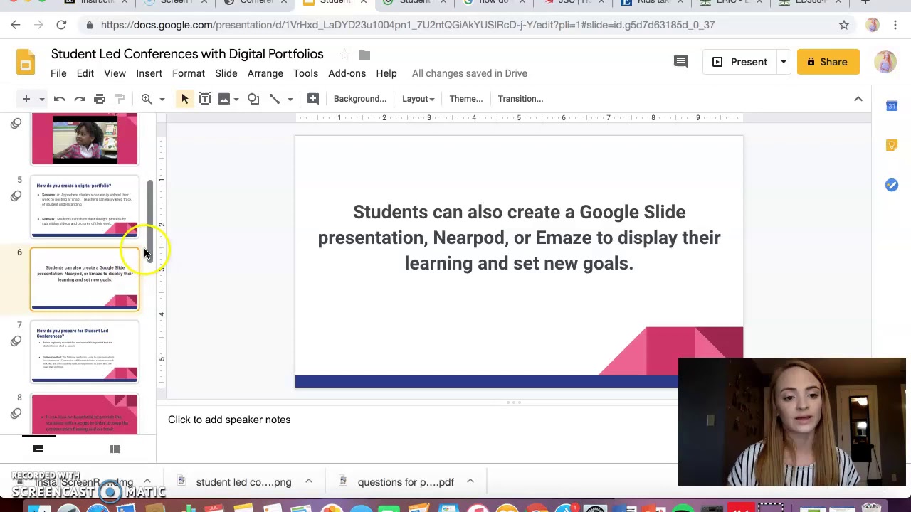 Student Led Conferences with Digital portfolios video 1 - YouTube