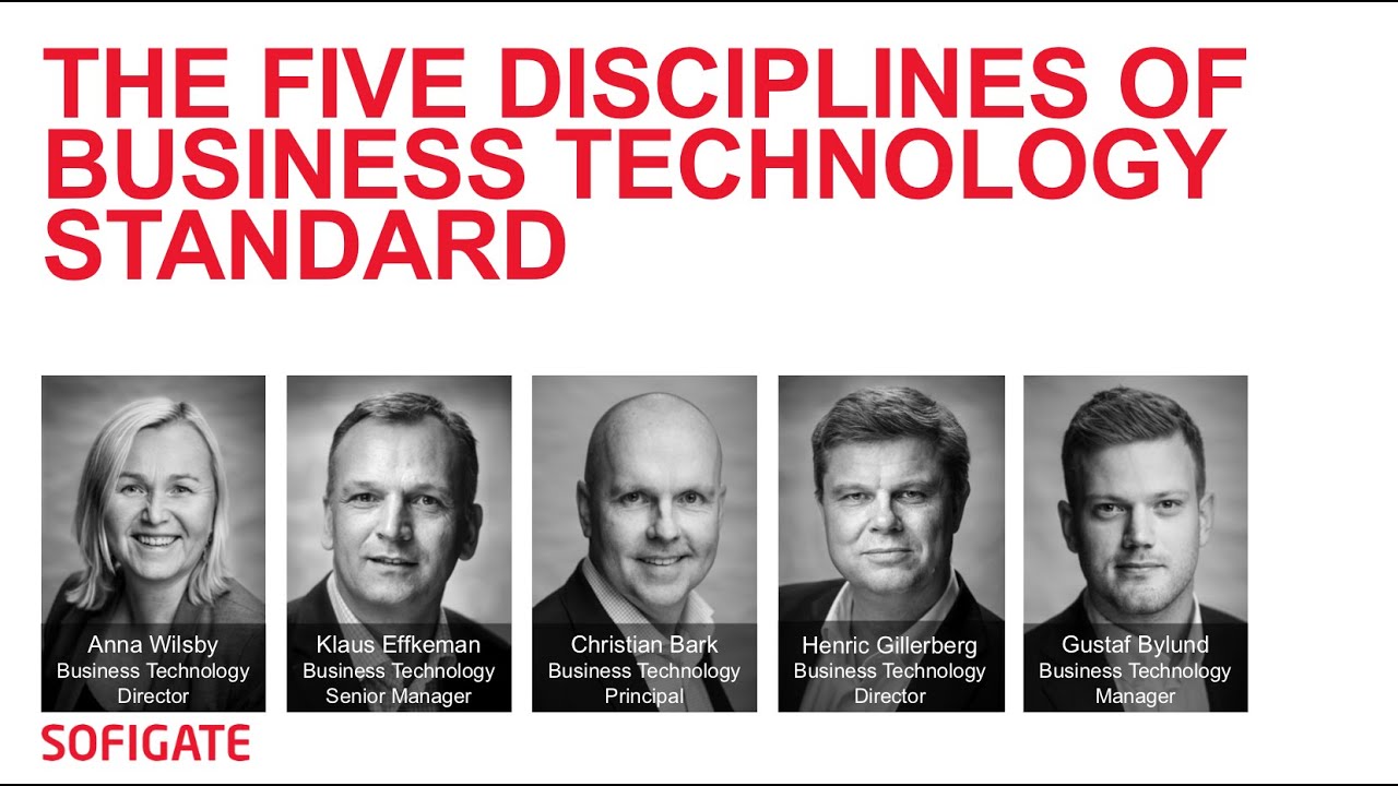 The five disciplines of the Business Technology Standard - YouTube