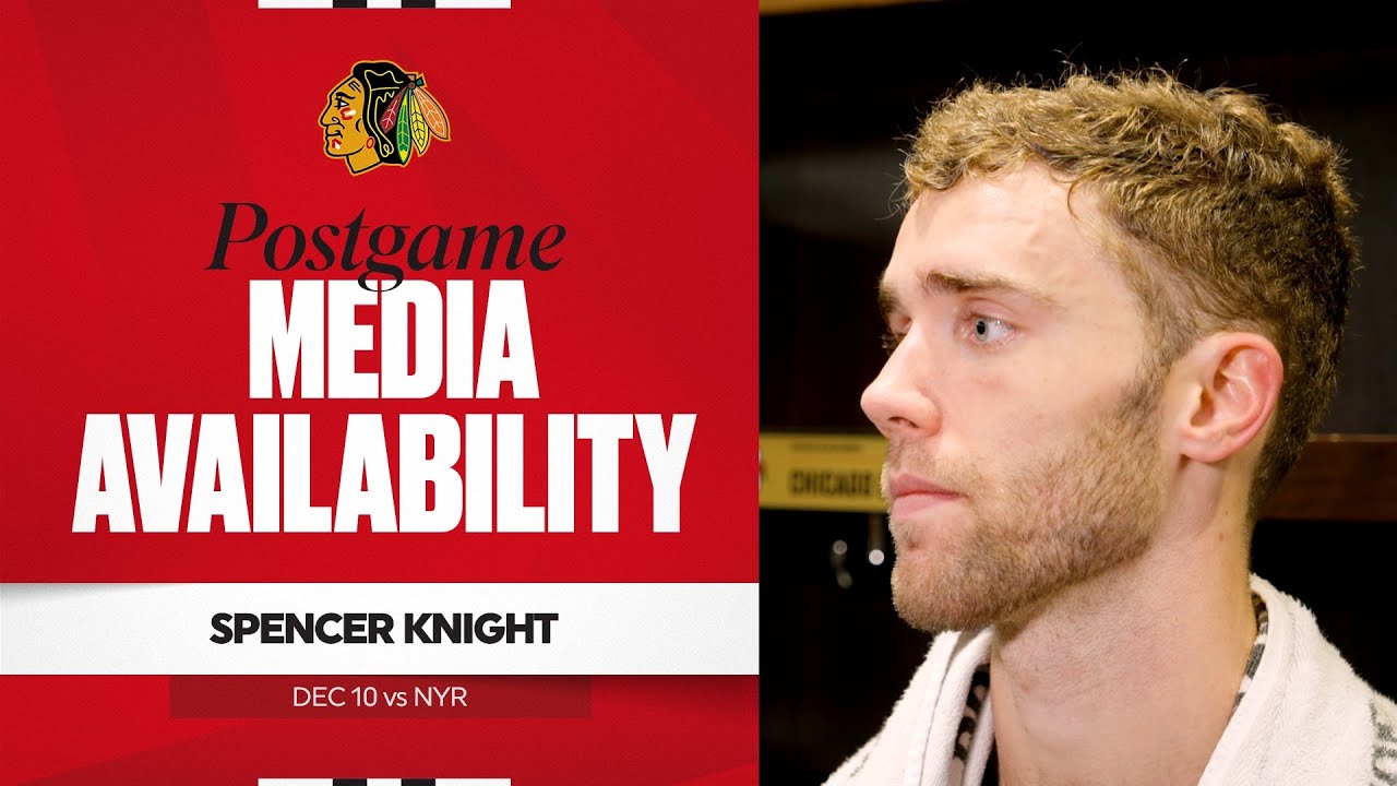 "The guys honestly played amazing." | Spencer Knight Postgame 12.10.25 ...