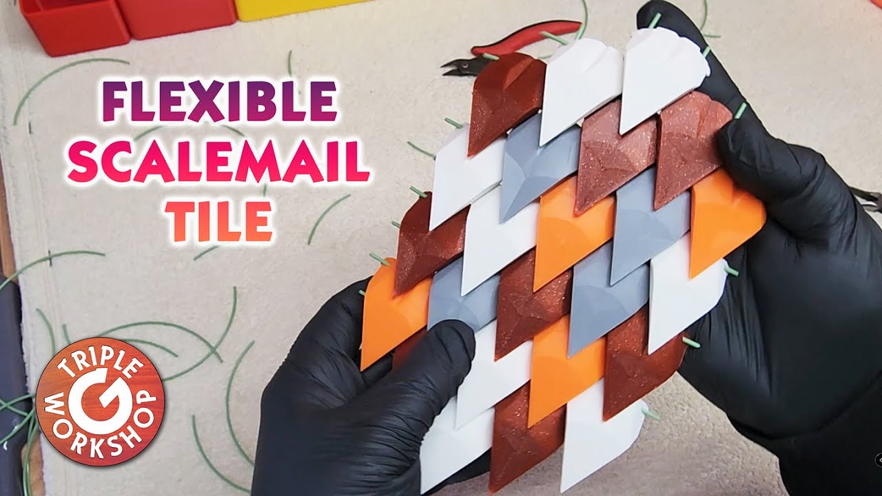 3D Printed Flexible Scalemail Tile for Cosplay - TRIPLE G WORKSHOP ...
