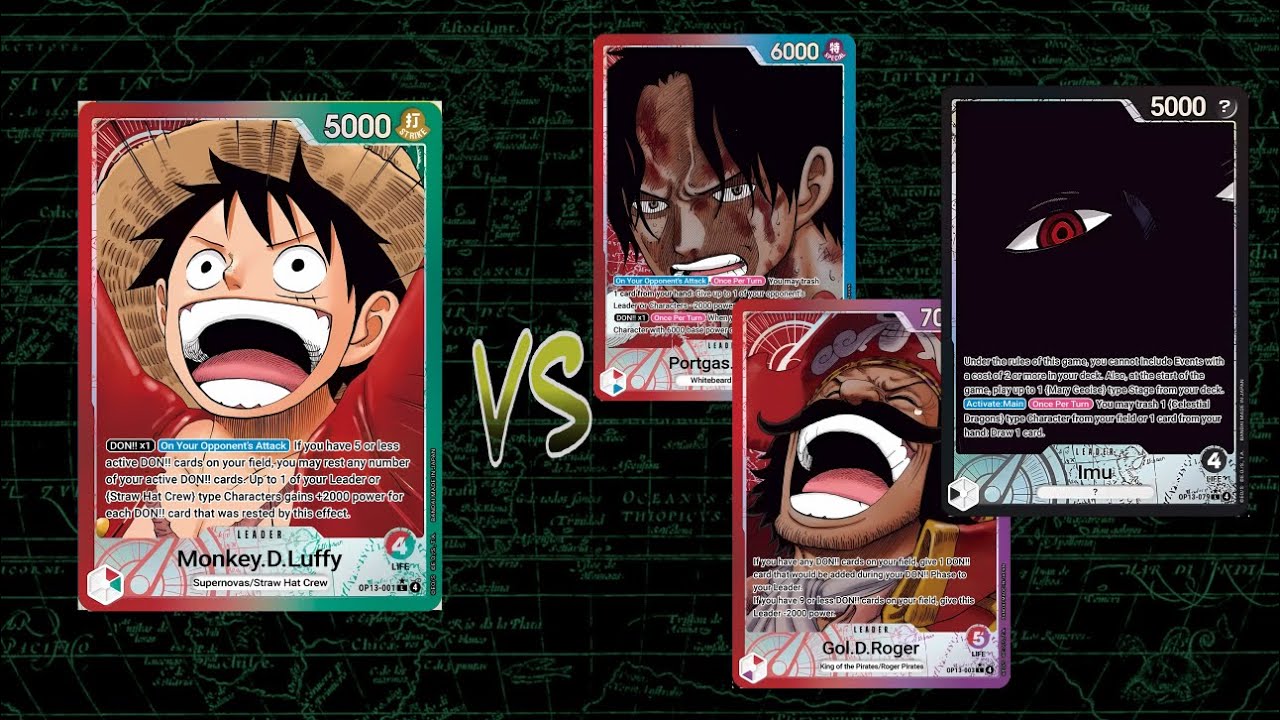 RG Luffy vs Roger, Ace & Imu – Testing Strength in OP-13 Seas - YouTube