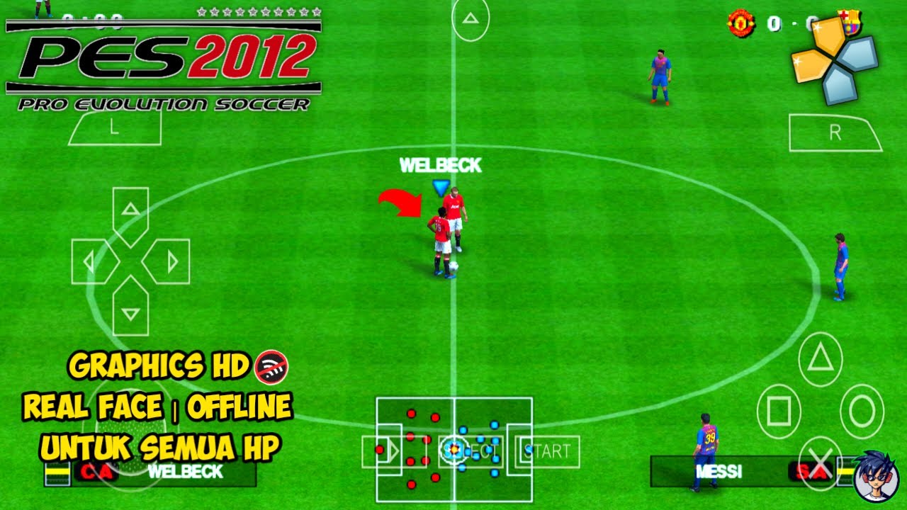 Pro Evolution Soccer 2012 (PES 2012) Graphics HD Android PPSSPP offline ...