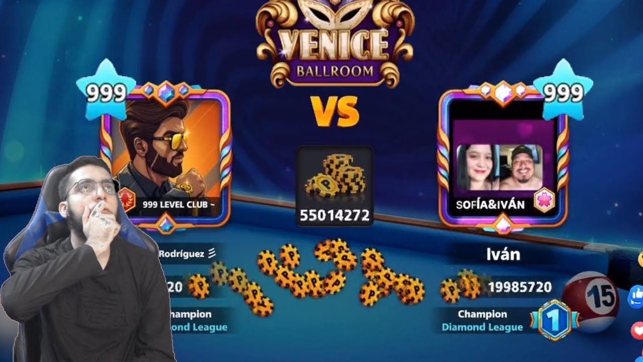 OMG!! Level 999 VS Level 999 Venice - 8 ball pool - YouTube