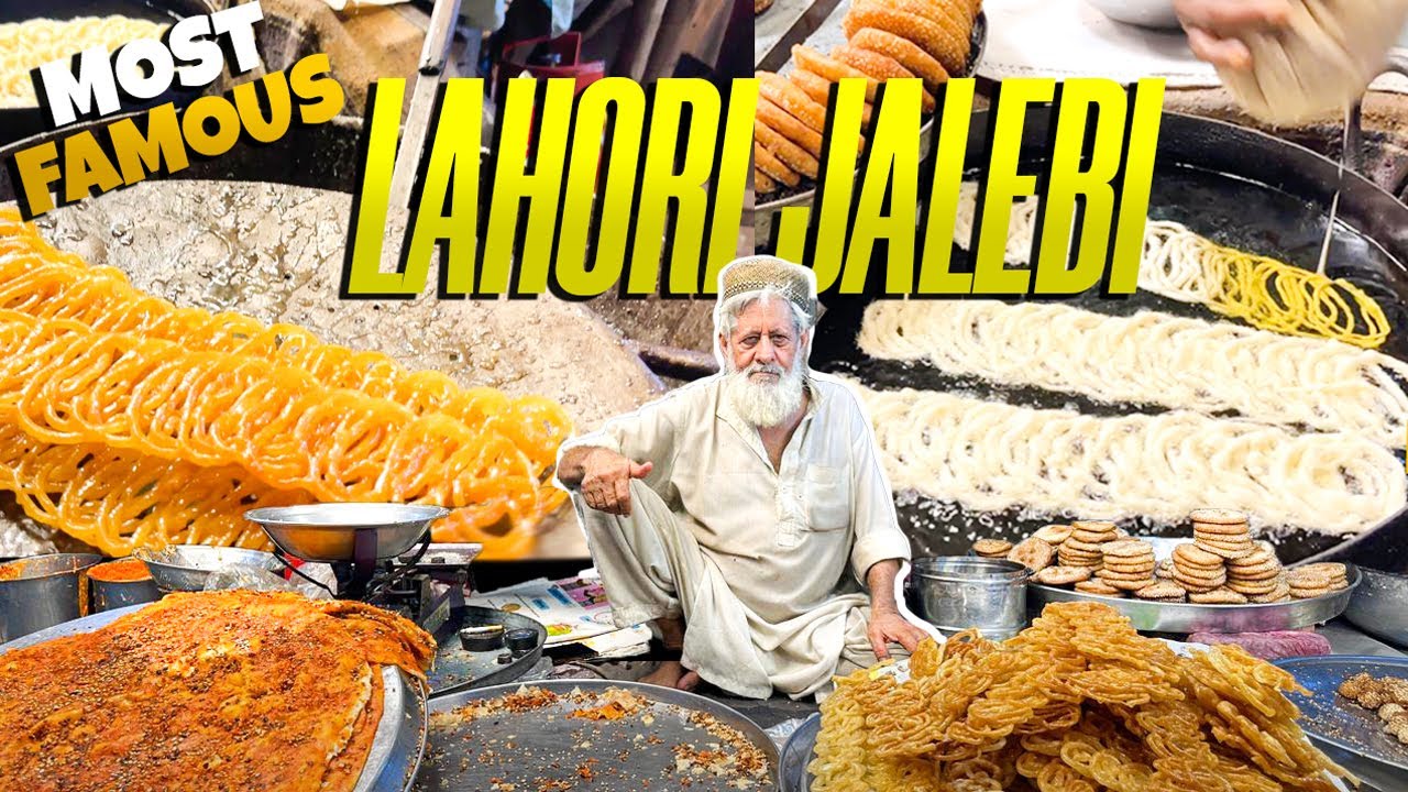Must-Try Lahori Jalebi & Andrase Recipe | Funnel Cake | Pakistan Street ...