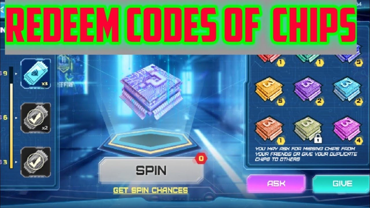 REDEEM CODES OF CHIPS IN NEW EVENT||G A M E R - A Y U S H - YouTube