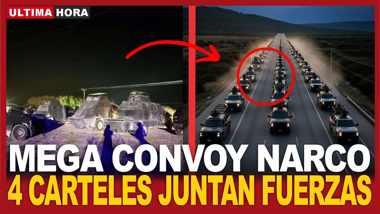 CONVOY RÉCORD aterra México: 278 blindadas de 4 cárteles movilizadas en ...