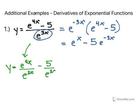 5.4 - Derivatives of Exponential Functions (Additional Examples) - YouTube