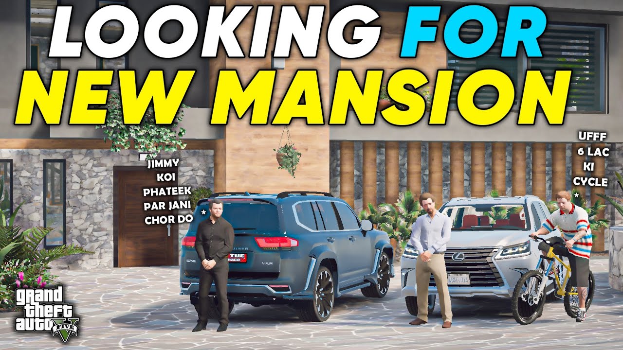 MICHAEL & DR SAAB LOOKING FOR NEW MANSION | GTA 5 | Real Life Mods #348 ...